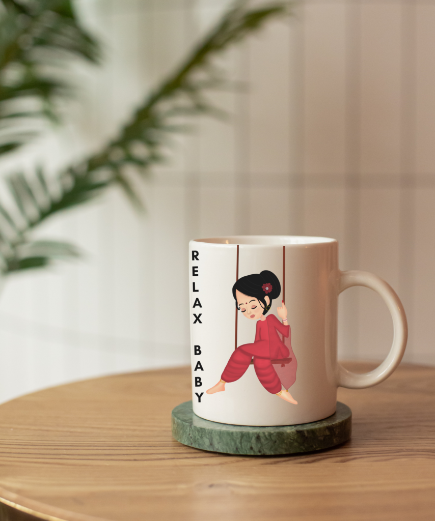 Ceramic Coffee Mugs “Relax Baby” – Cibrandy
