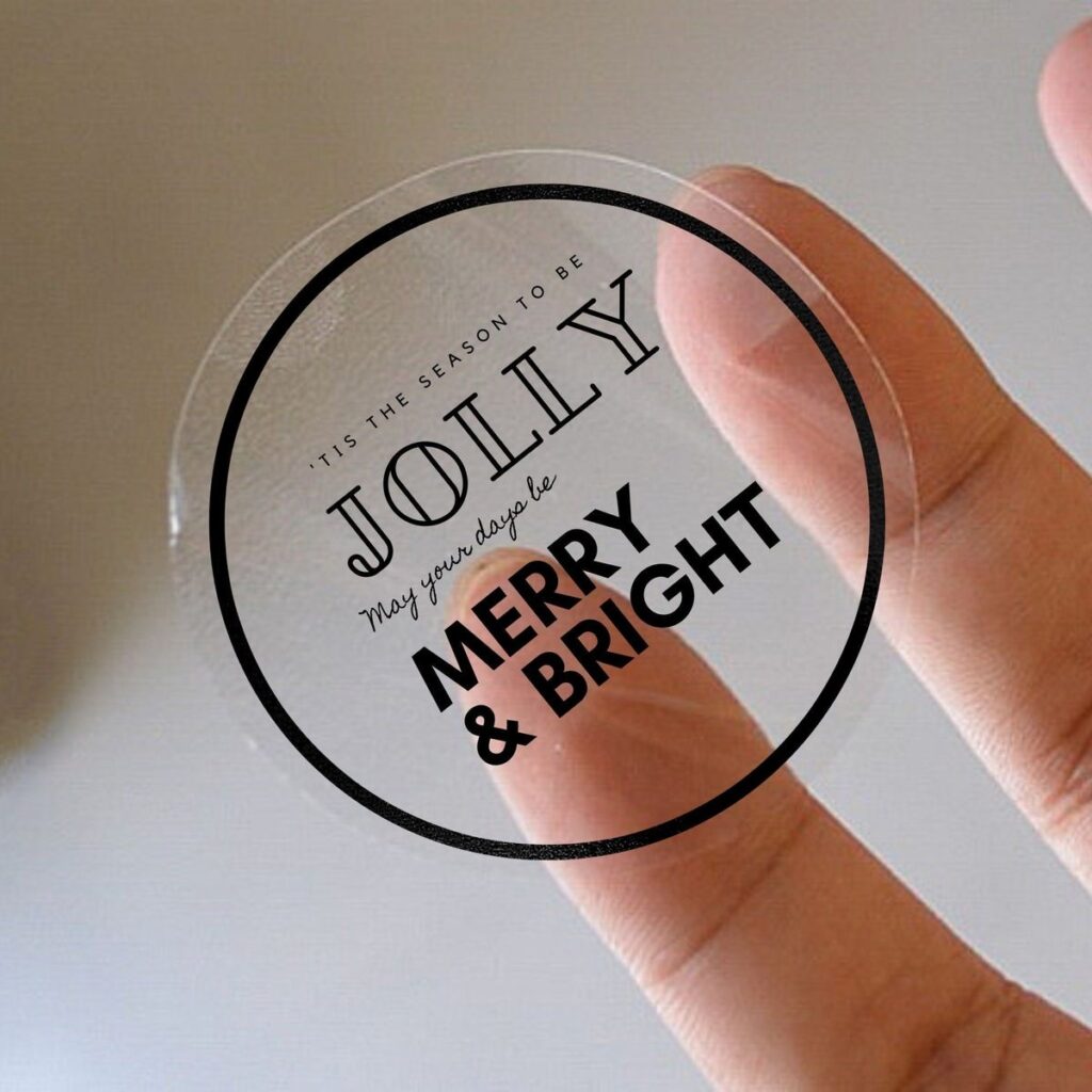 Custom Circle Sticker Labels (Transparent PVC) – Cibrandy